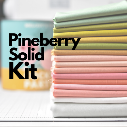 Pen + Paper Patterns Pineberry Solid Quilt Kit - Sewtopia