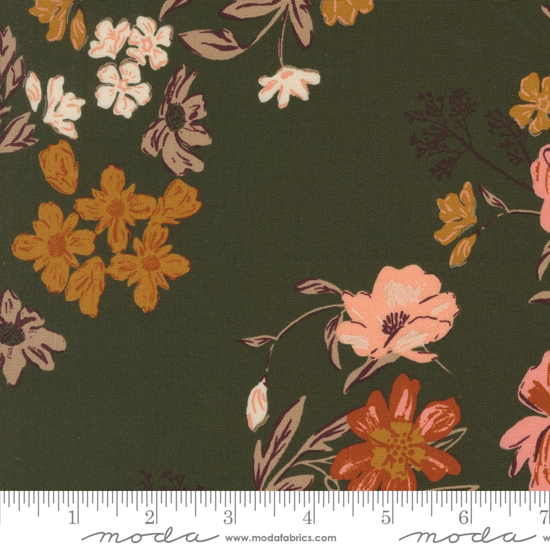 Moda Fabrics Fancy That Design House & Co. Forage, Found, & Hand Me Down Harvest Bloom Pine ...