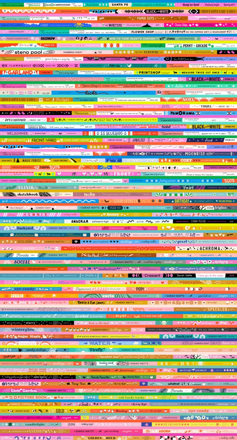 Ruby Star Society Collaborative Selvedge Magic Panel - Sewtopia