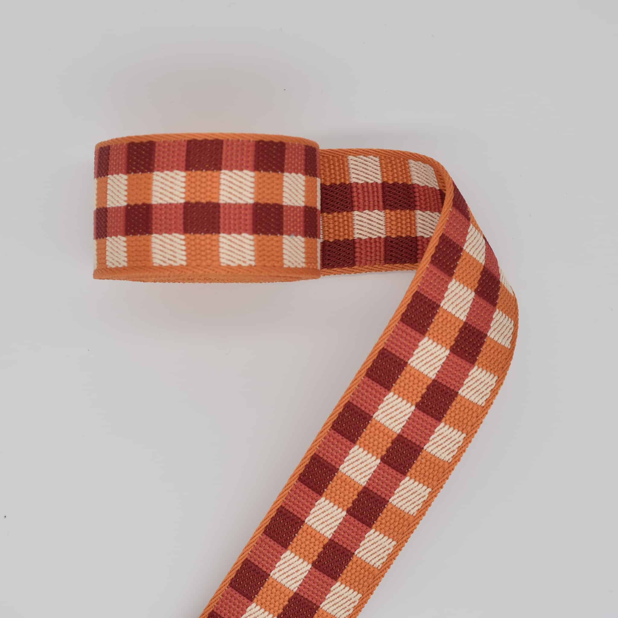 Check Crimson Webbing 1-1/2" - Sewtopia