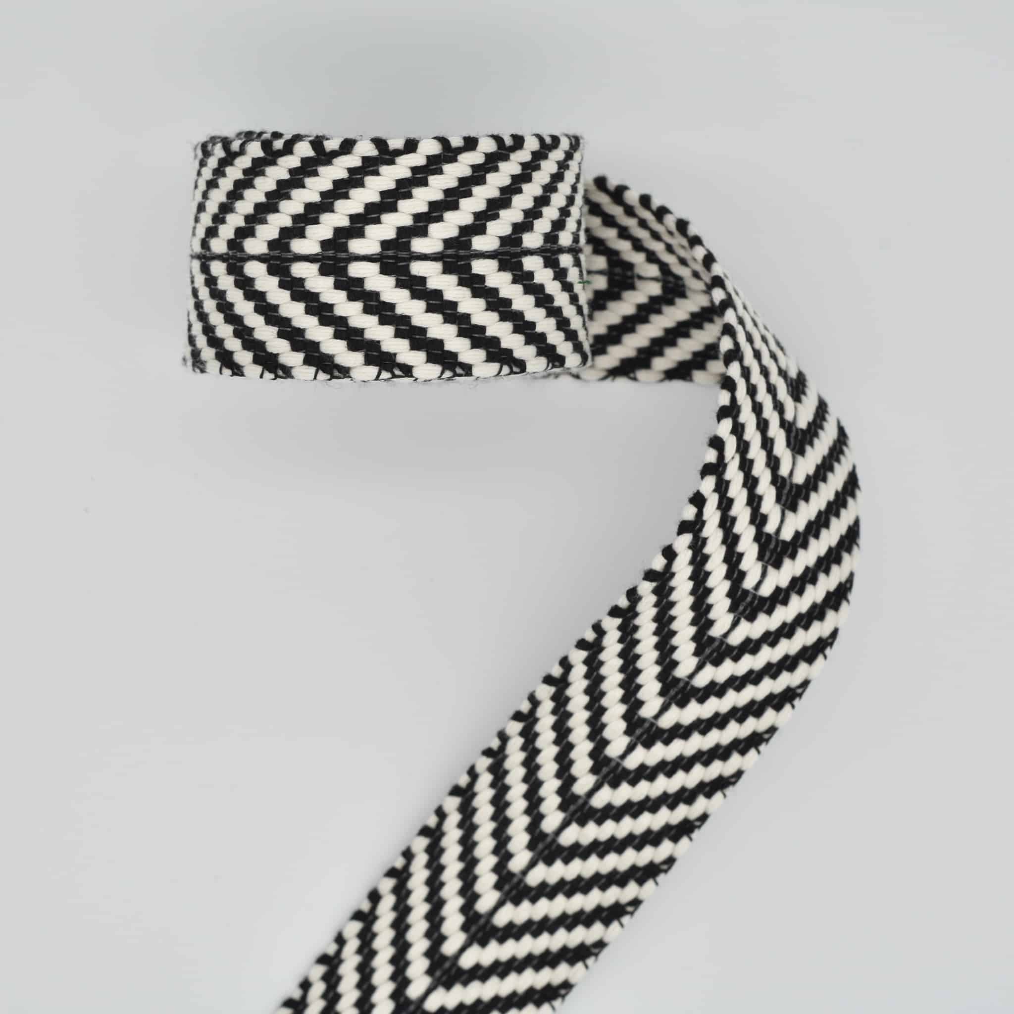 Chevron Black Webbing 1-1/2" - Sewtopia