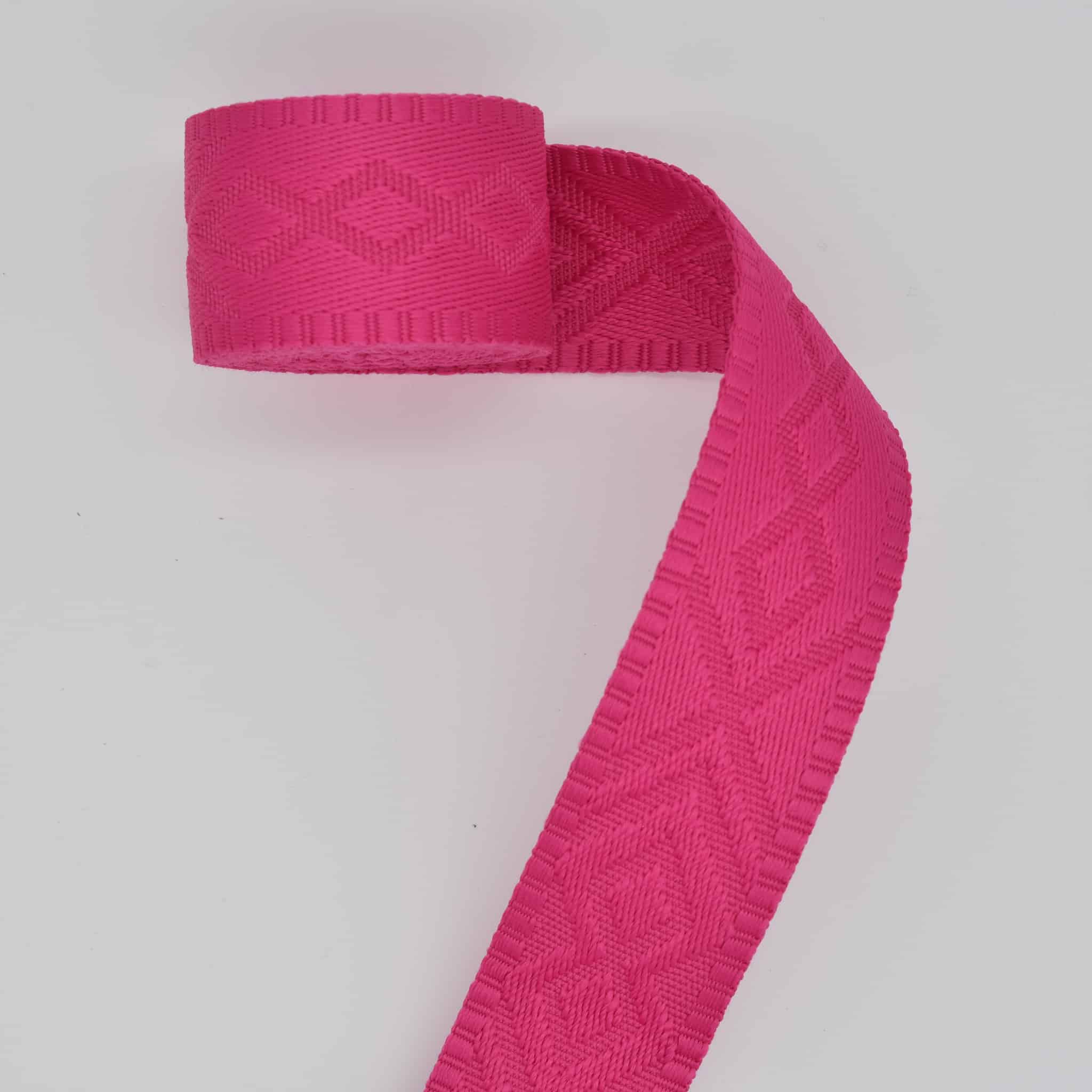 Embossed Bright Pink Webbing 1-1/2" - Sewtopia