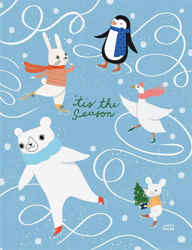 Moda Fabrics Lizzy House Tiny Christmas Holiday Cards - Sewtopia