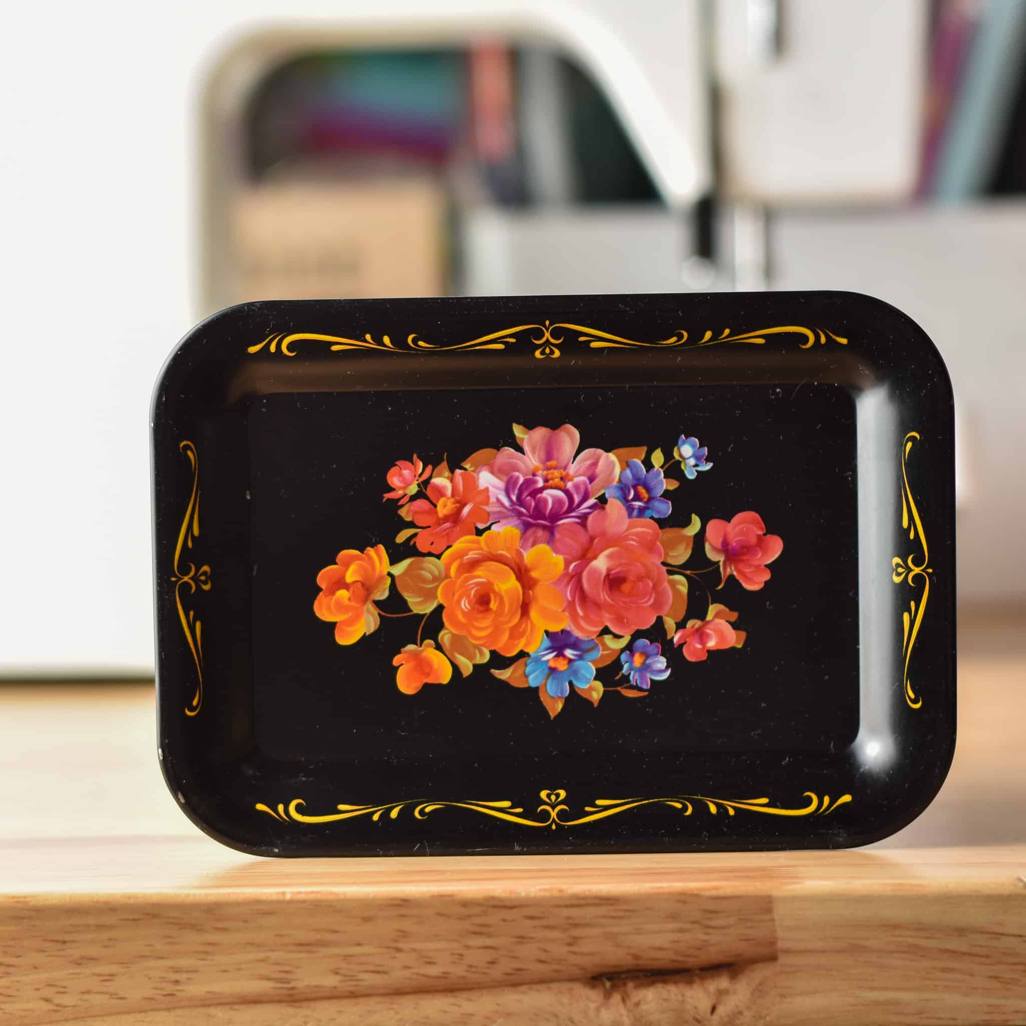 Vintage Floral Bouquet Tray - Sewtopia
