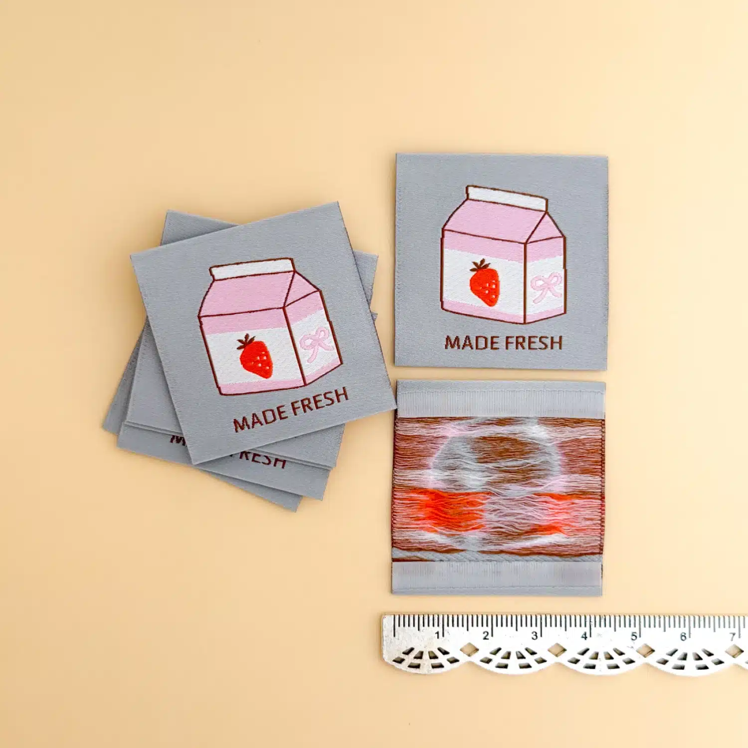 Minki Kim Sewing Illustration Made Fresh Woven Labels - Sewtopia