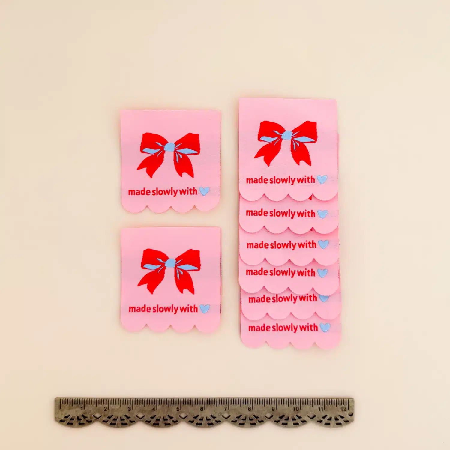 Minki Kim Sewing Illustration Made Slowly Woven Labels - Sewtopia