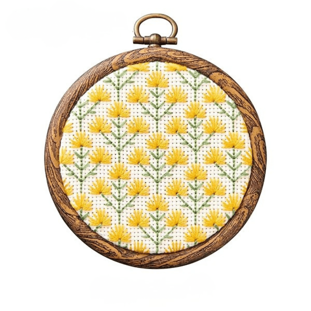 Lecien Cosmo Mimosa Petit Frame Embroidery Kit - Sewtopia