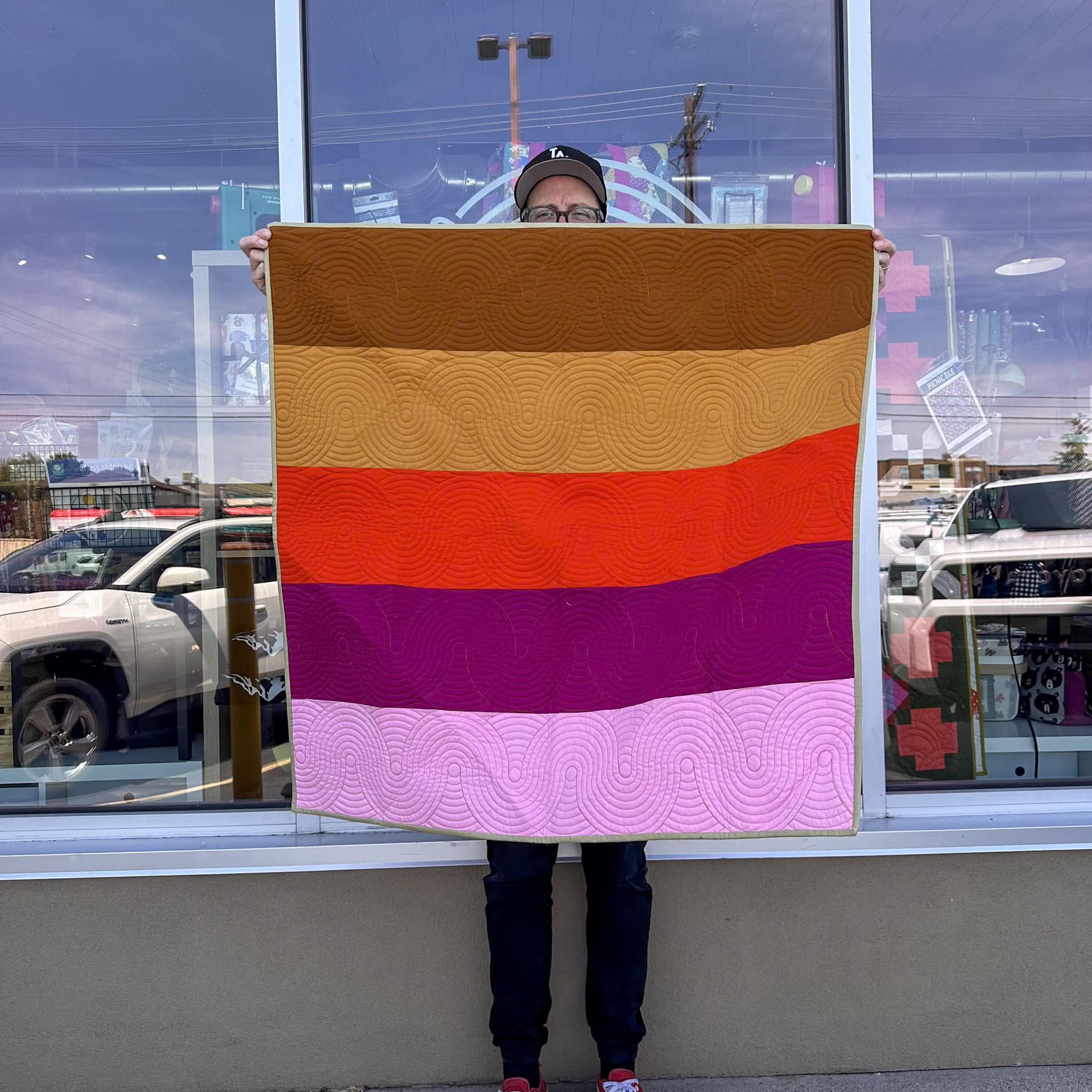 Sunset Stripe Quilt Donated by Marci Warren - Sewtopia